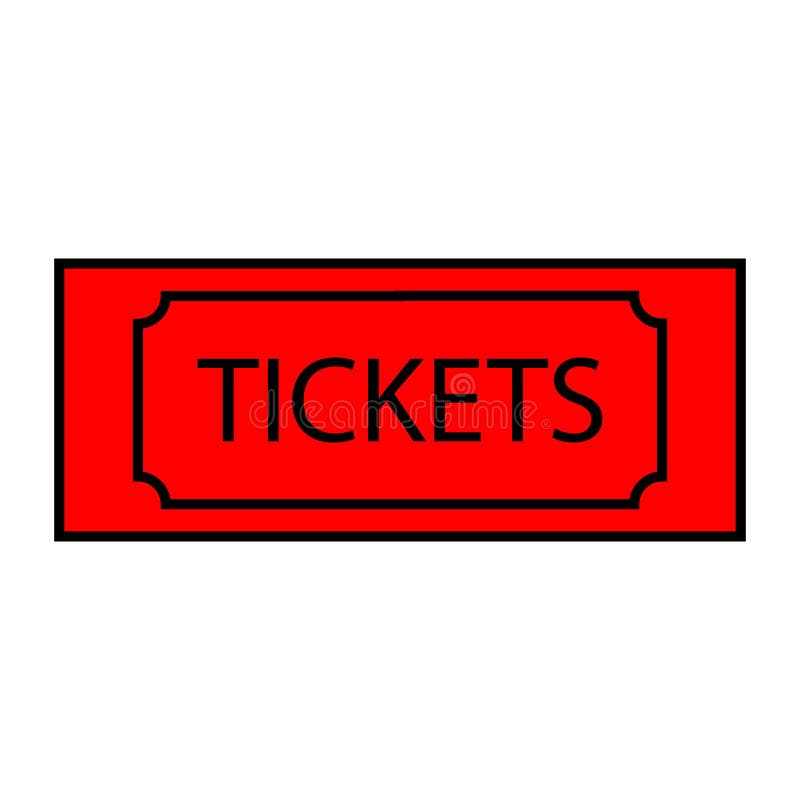 Red Ticket Vector Icon Whrite Backround. EPS10 Stock Vector ...