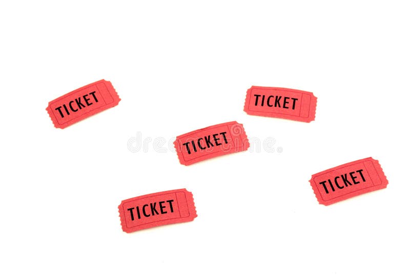 Red Tickets stock image. Image of movie, carnival, activity - 27112317