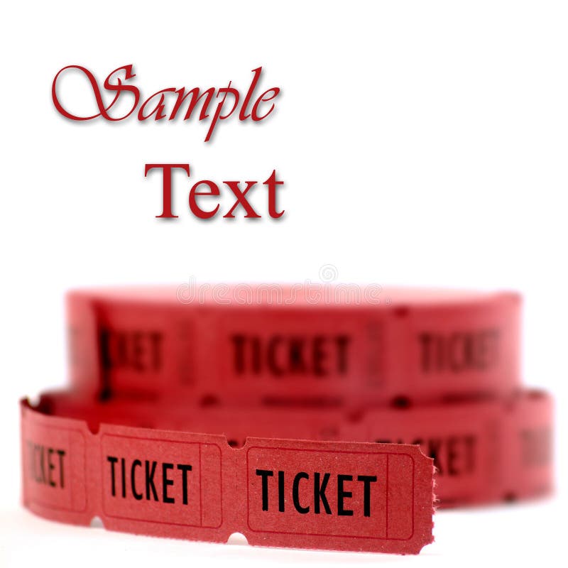 Red Tickets stock image. Image of movie, carnival, activity - 27112317