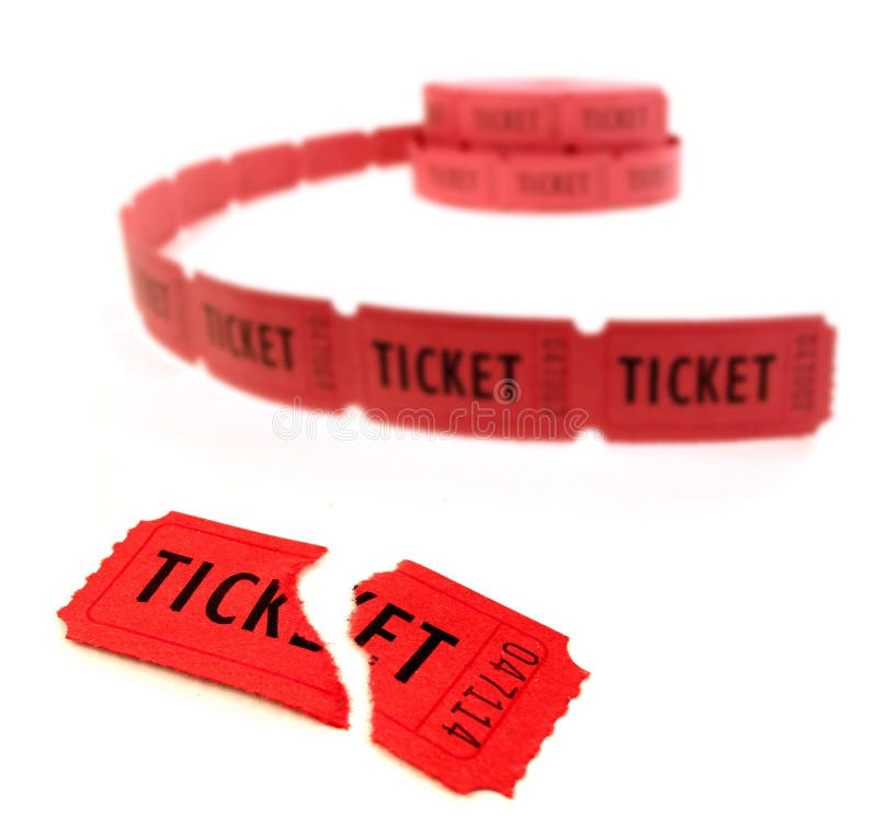 Red Tickets stock image. Image of movie, carnival, activity - 27112317