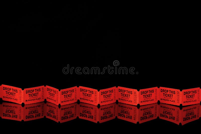 Closeup of Red Tickets stock photo. Image of numbers, admission - 2124464