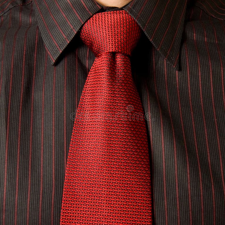 Red tie stock image. Image of formal, windsor, business - 7268301