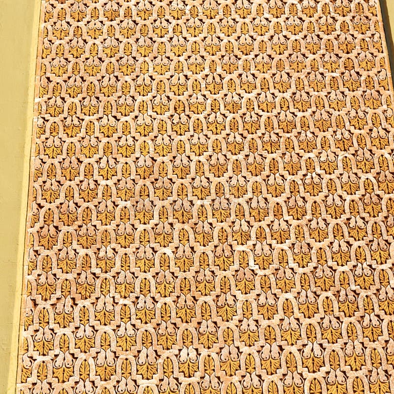 Red Tile in Morocco Texture Abstract Wall Brick Stock Image - Image of ...