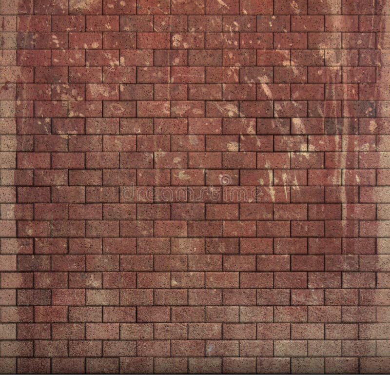 Red Tile Mosaic Wall Floor Grunge Stone 3d Render Stock Illustration ...