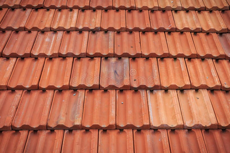 Red tile roof pattern stock image. Image of building - 114310751