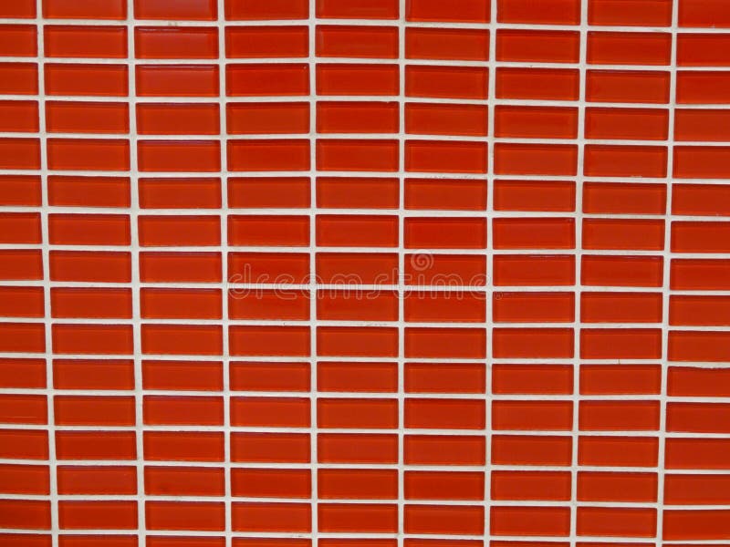 Red Tile Wall Texture Background Stock Photo - Image of closeup, grungy ...