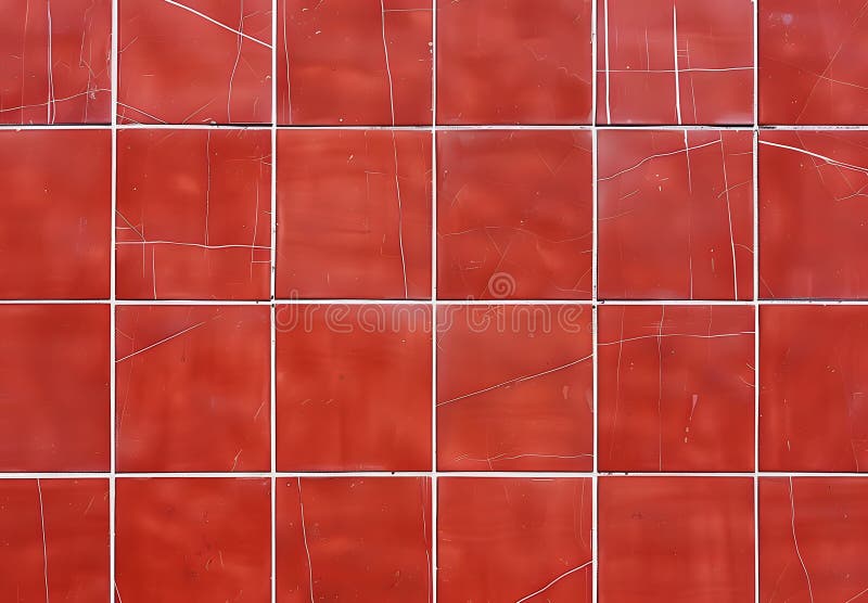 Red Tile Wall Grid Pattern Texture Background Stock Illustration ...