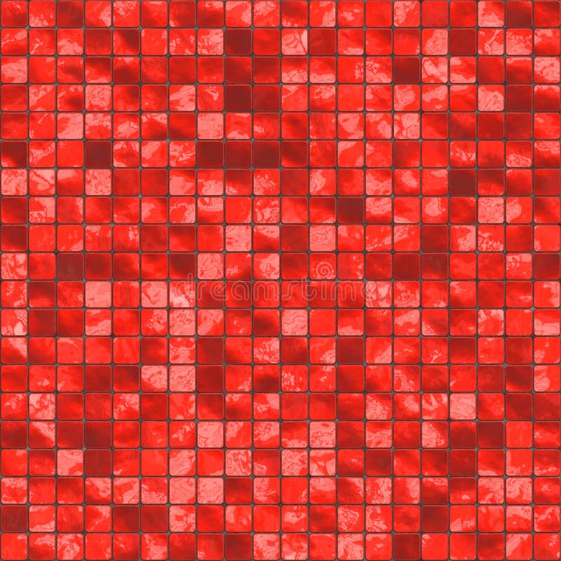 Red tiles stock illustration. Illustration of decor, square - 7214601