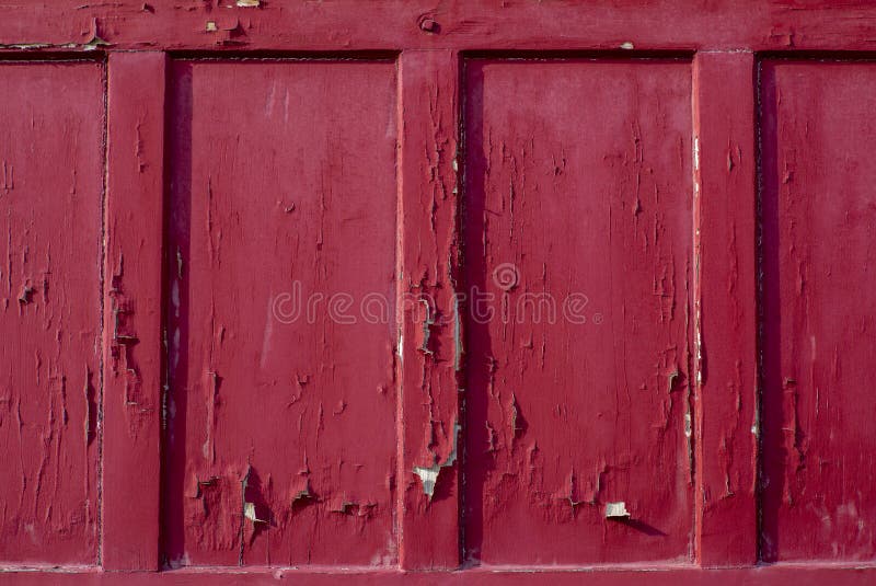Red Timber Panel with Paint Peeling Away Stock Image - Image of chipped ...