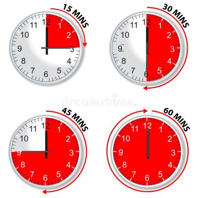 Red timer stock vector. Illustration of office, graphic - 19222329