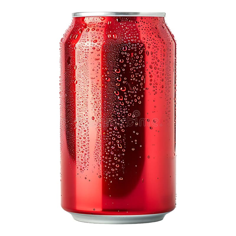 Red Tin Pack or Can on Transparent Background - Ai Generated Stock ...