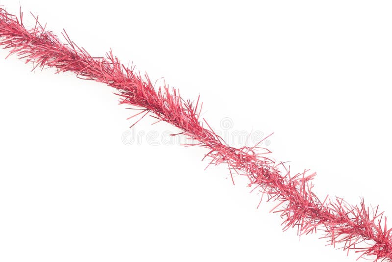 Red tinsel line stock image. Image of decorative, yellow - 80793729
