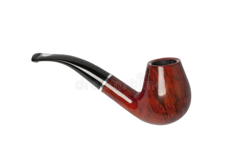 Red tobacco pipe isolated stock photo. Image of souvenir - 14452340