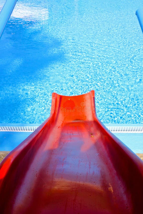 Red toboggan stock photo. Image of slider, swim, water - 15540794