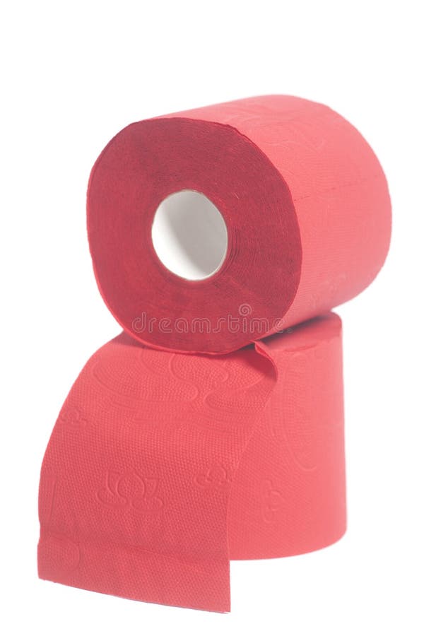 Red simple toilet paper stock photo. Image of simple - 113252404