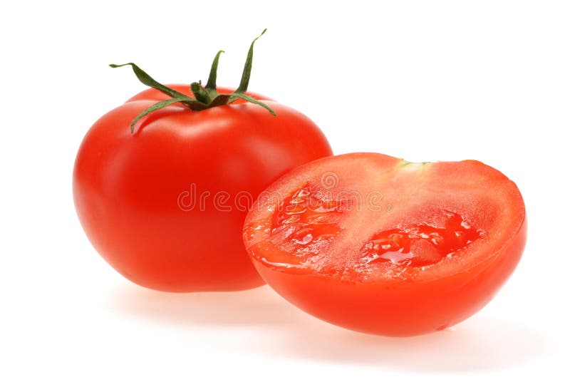Red tomato stock photo. Image of green, healthy, stem - 13329362