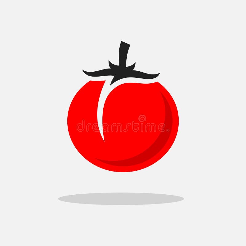 Red Tomato Logo Modern Design Stock Vector - Illustration of farm, logo ...