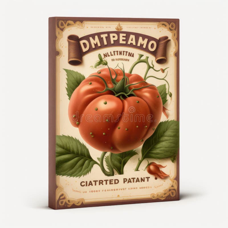 Vintage Tomato Seed Packet stock image. Image of seed - 270966805