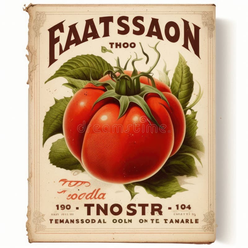 Vintage Tomato Seed Packet stock image. Image of packet - 270966811