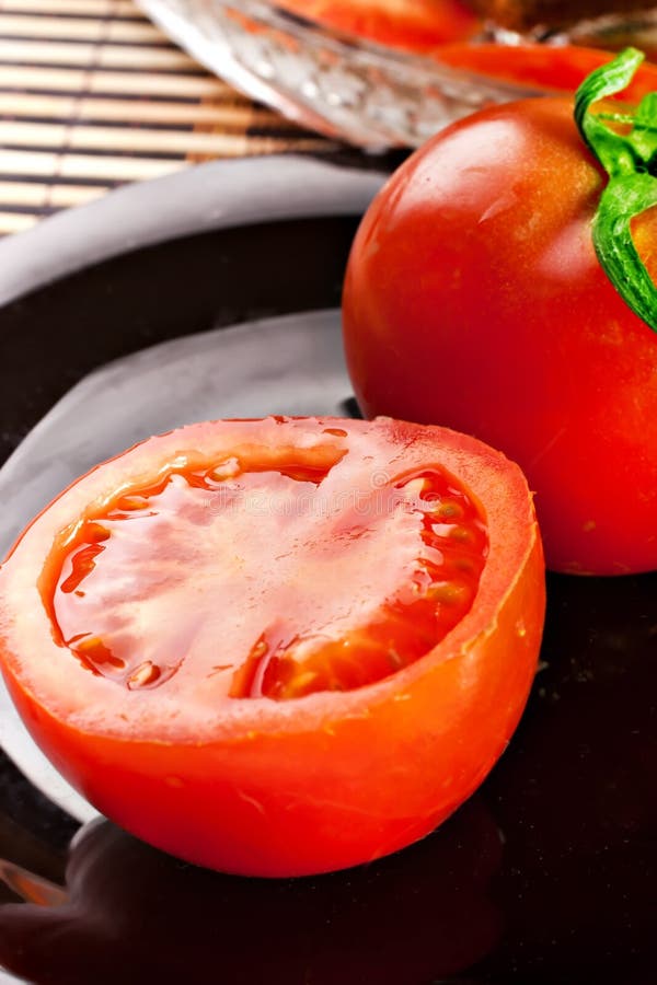 Red tomato vegetable stock photo. Image of vitamin, green - 24121646