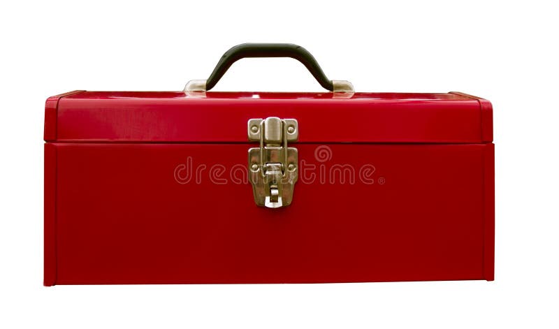 Red Tool Box stock photo. Image of hidden, closed, isolated - 4845974