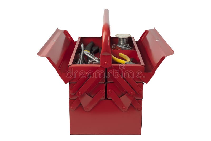 Red Toolbox stock image. Image of toolboxes, equipment - 3467197