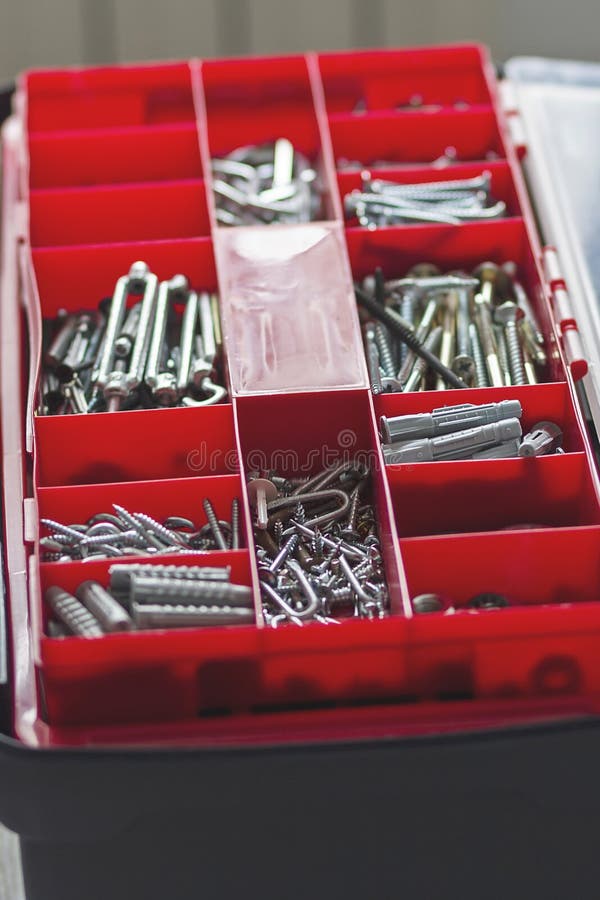 A red toolbox stock image. Image of isolated, ondacaracola - 228940767