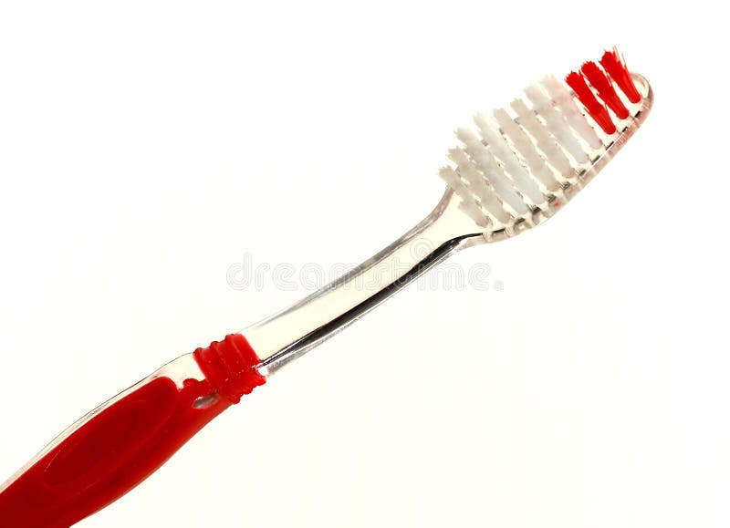 Red toothbrush stock photo. Image of pristine, brush - 10931444