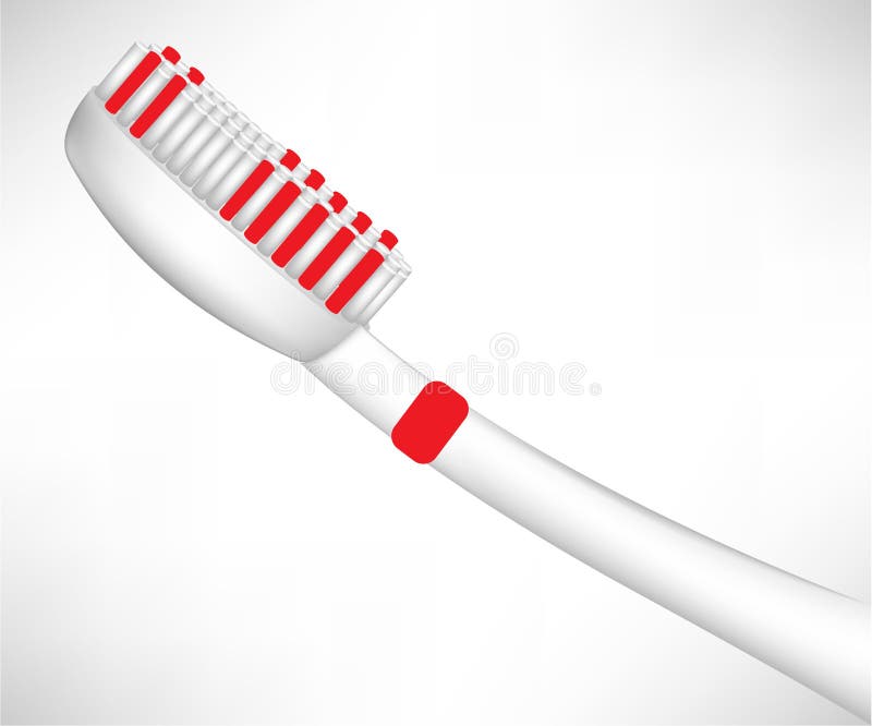 Red toothbrush stock vector. Illustration of decayed - 22341994