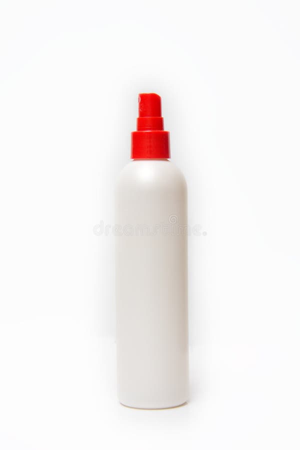 Red top spray bottle stock image. Image of bottle, pressure - 3973205