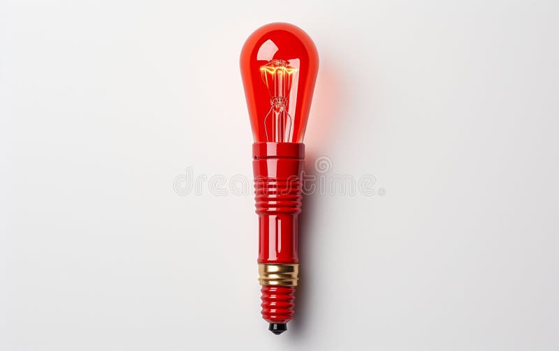 Red Torch White Background stock illustration. Illustration of white ...