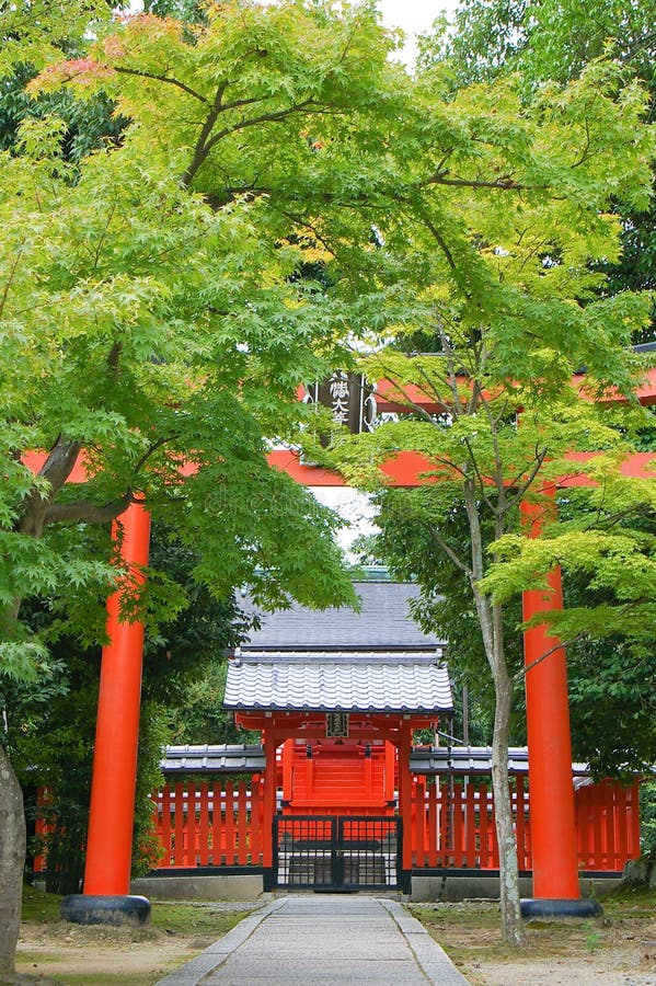 Red torii gate stock photo. Image of traditional, asia - 11267914
