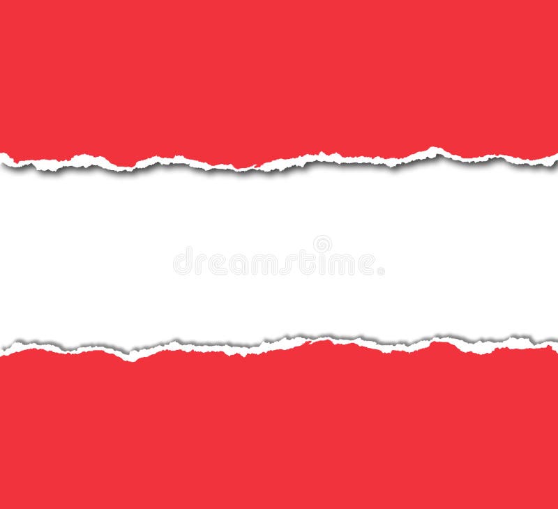 Red torn paper stock illustration. Illustration of damage - 26104551