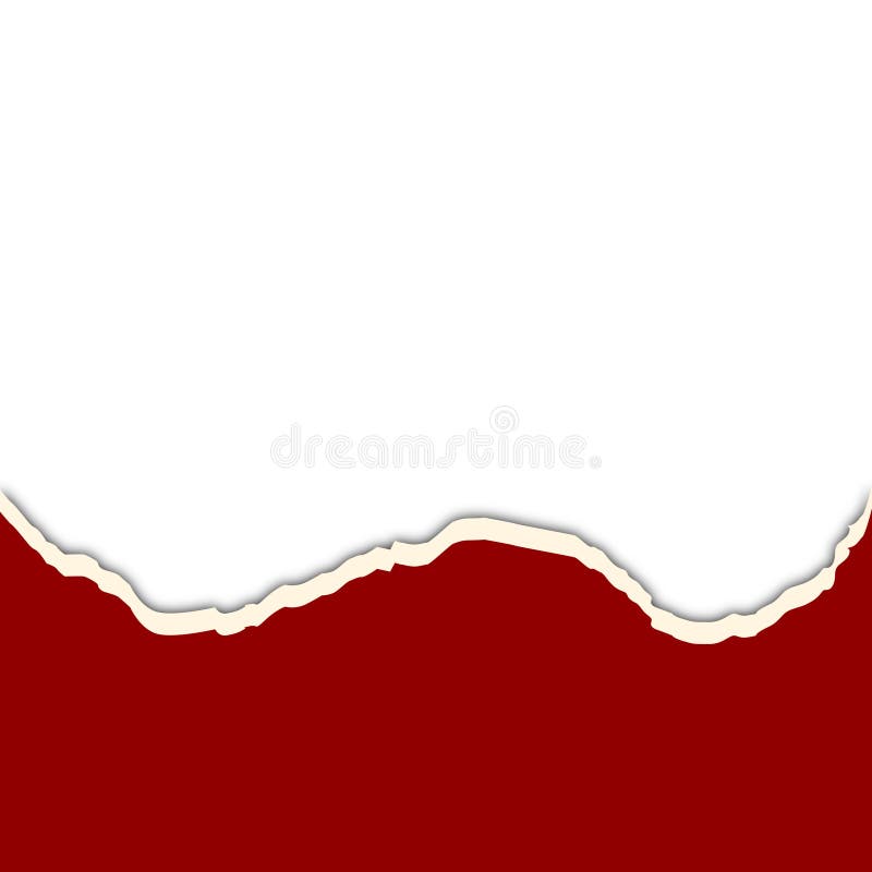 Red Torn Paper Border Decoration Stock Vector - Illustration of vintage ...