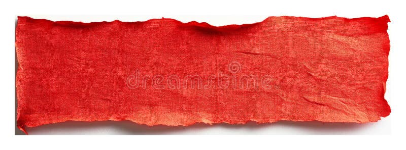 Red Torn Paper Texture Isolated on Transparent Background, Abstract Art ...