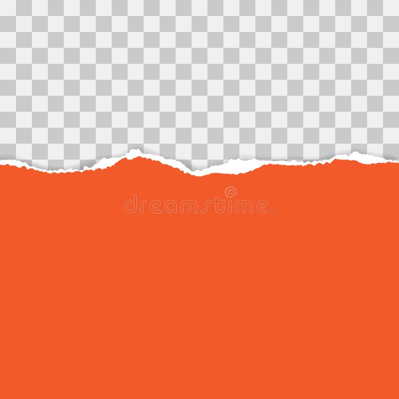 Red Torn Paper. Vector Illustration with Shadows Stock Vector ...