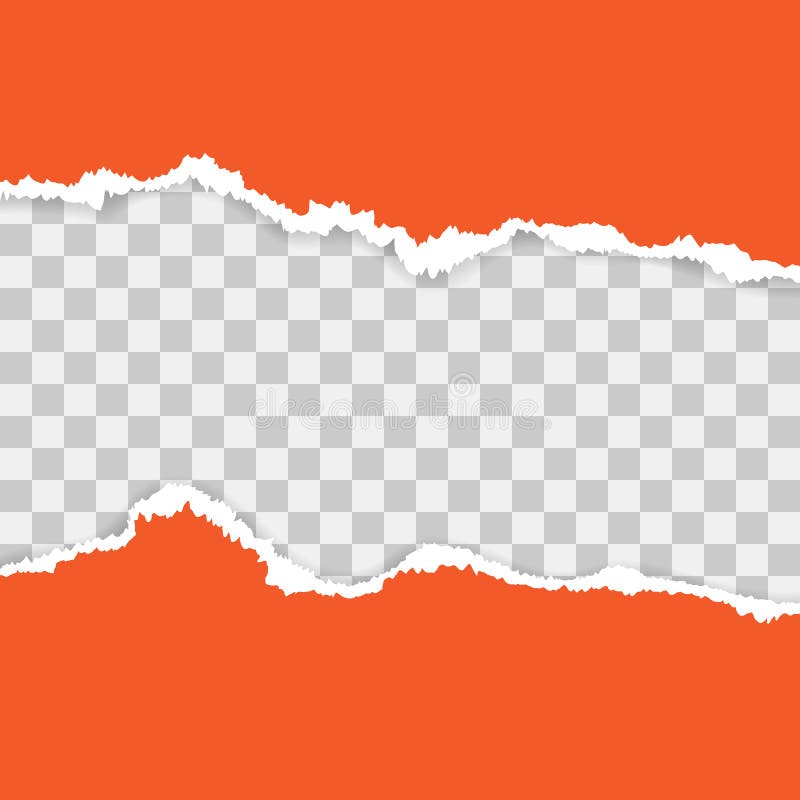 Red Torn Paper. Vector Illustration with Shadows Stock Vector ...