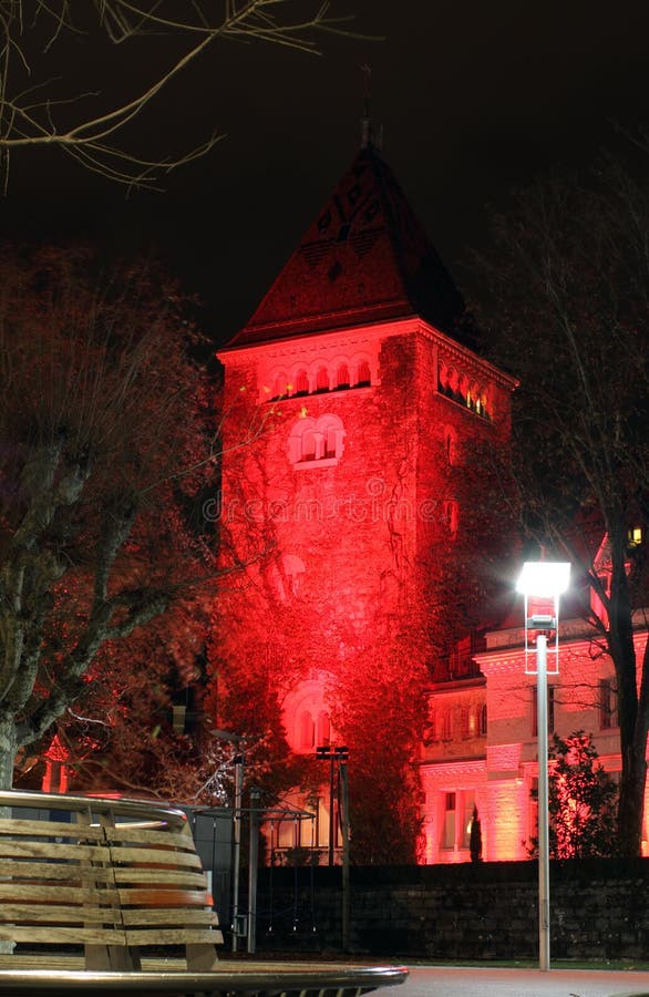 Red tower stock photo. Image of fortified, city, style - 22597588