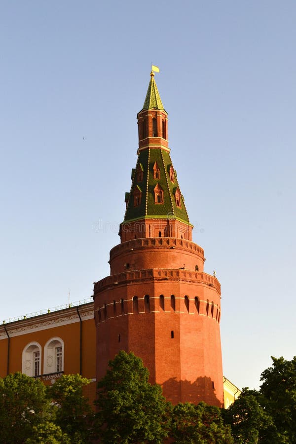 Red tower stock image. Image of front, evening, composition - 40941385