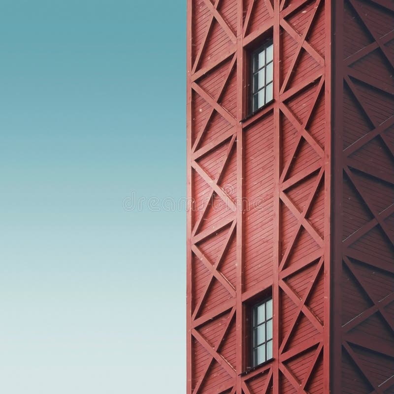Red Tower stock image. Image of skyscraper, inspiration - 84535691
