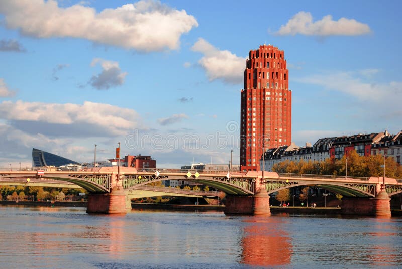 Red Tower Seen through Trees Stock Image - Image of main, classic: 26675639