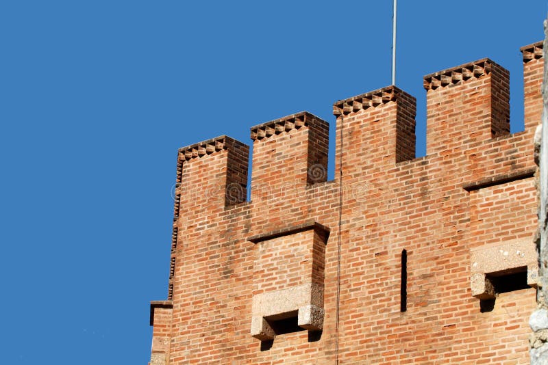 Red Tower and Walls in Alanya Stock Image - Image of medieval, history ...