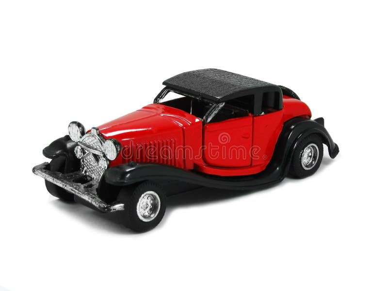 1950 s era red toy car stock image. Image of motoring - 1195231