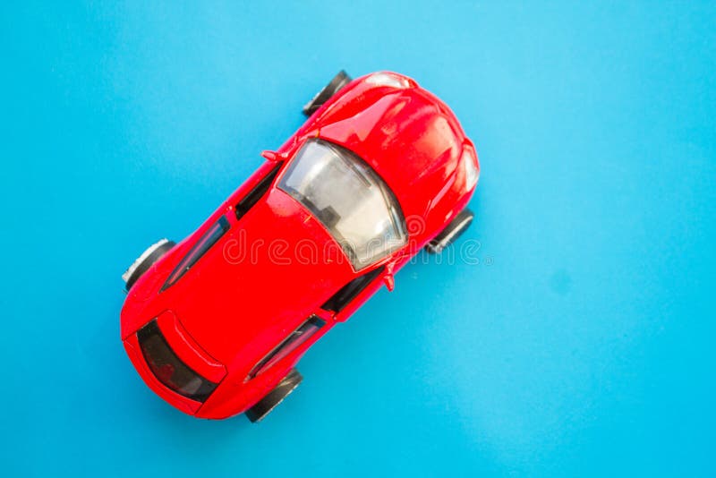 Red toy car stock photo. Image of rental, luxury, space - 219916700