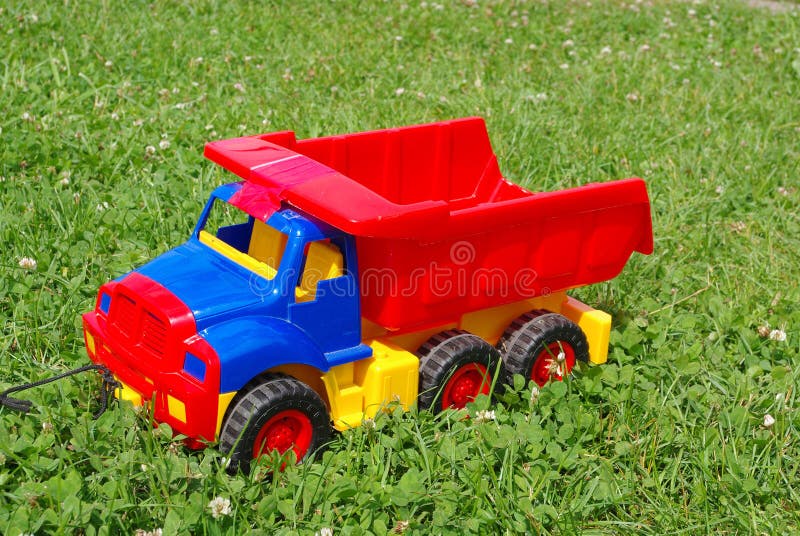 Red toy lorry stock image. Image of truck, cargoes, transportation ...