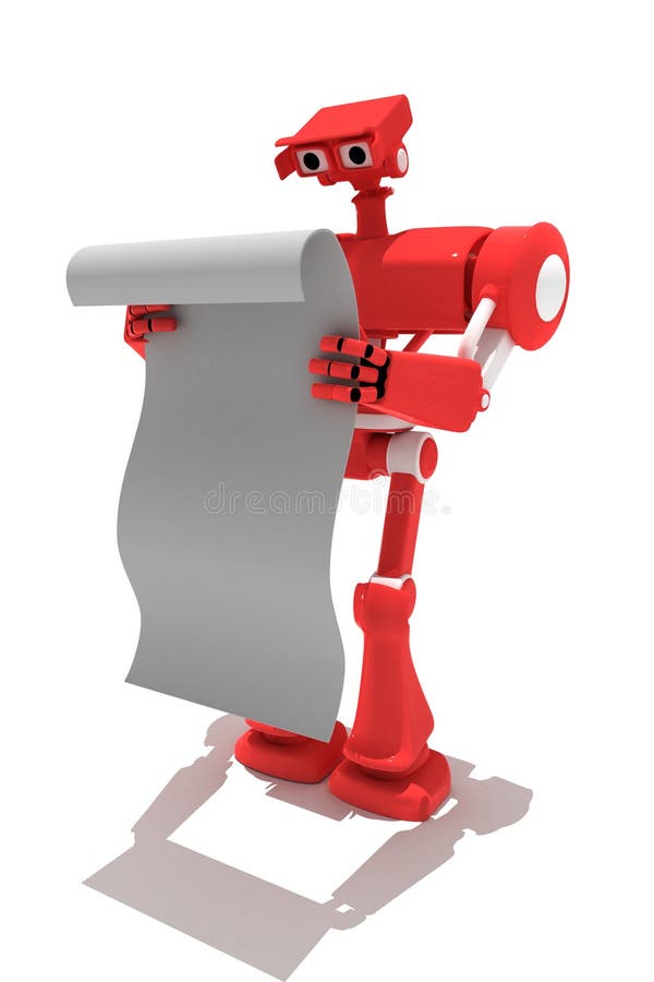Red toy robot stock illustration. Illustration of play - 8150306