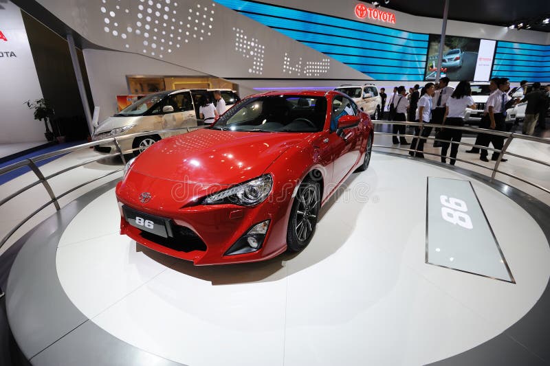 Red toyota 86 sport car editorial stock image. Image of fashion - 27946214