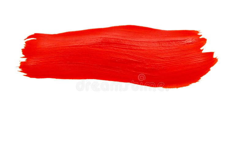 Red trace of the brush stock photo. Image of brush, design - 137318534