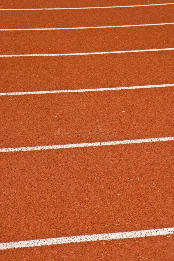 Lanes on red running track stock image. Image of racing - 3372077