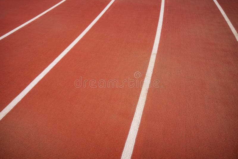 Red Track in Stadium for Athlete, Jogging, Relax, Walk and Running ...